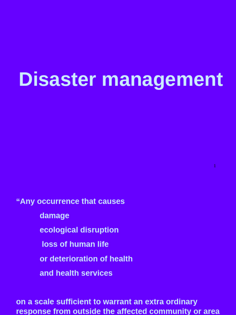 2.disaster Management | PDF | Natural Disasters | Emergency Management