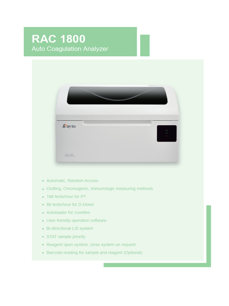 RAC 1800 | PDF | Coagulation