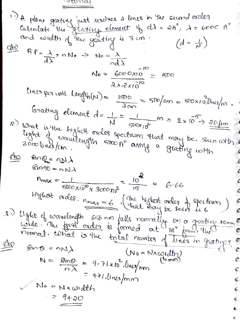 Diffraction Soln | PDF