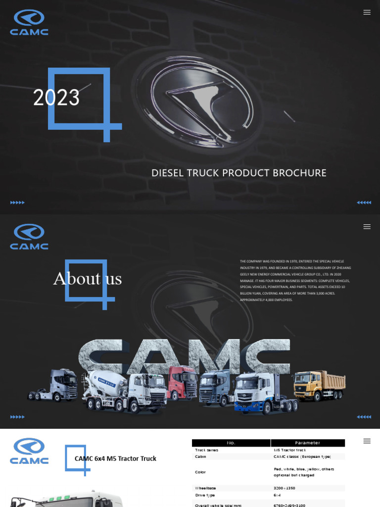 2023 CAMC Diesel Truck Brochure | PDF | Motor Vehicle | Car