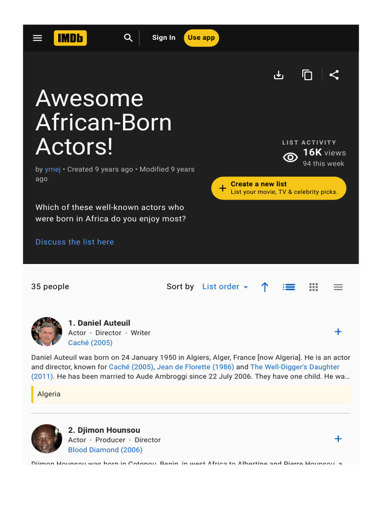 North African Actors with Math Backgrounds | PDF