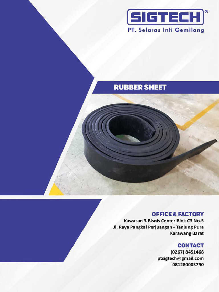 Brosur Rubber Sheet - Sigtech | PDF