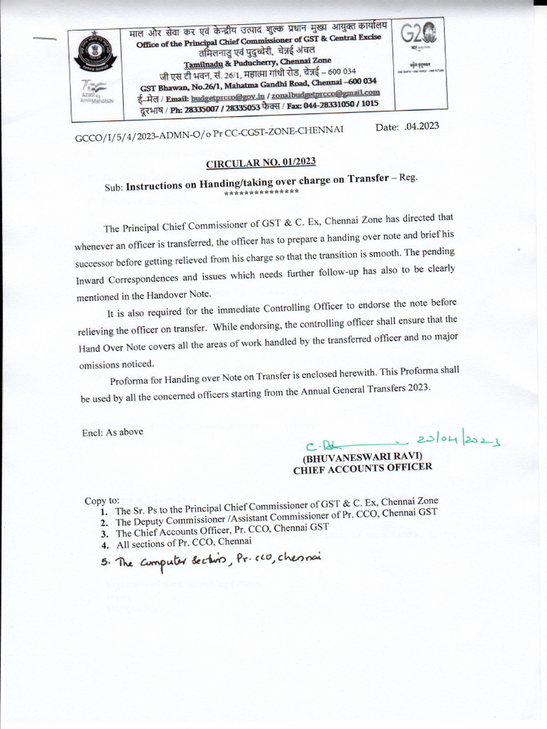 Circular 01 2023 | PDF