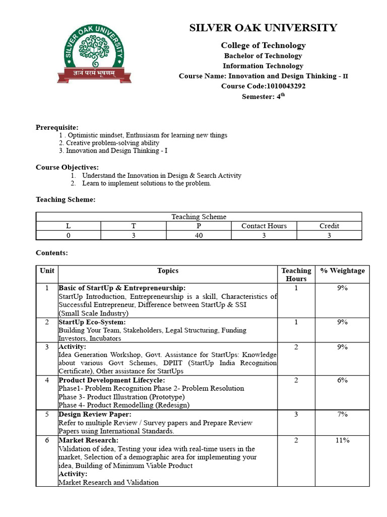 Innovation Design For Startups Pdf Startup Company Small