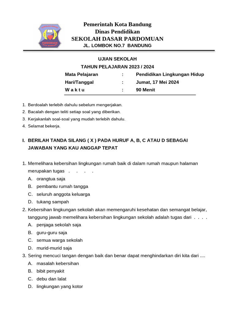 UAS PLH 2024 Revisi | PDF