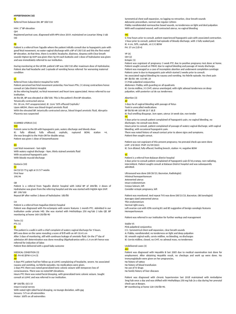 OB-script | PDF | Human Reproduction | Medical Specialties