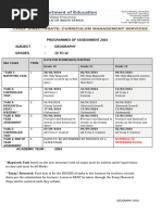 IGCSE Geography Assessment Plan 2025 | PDF