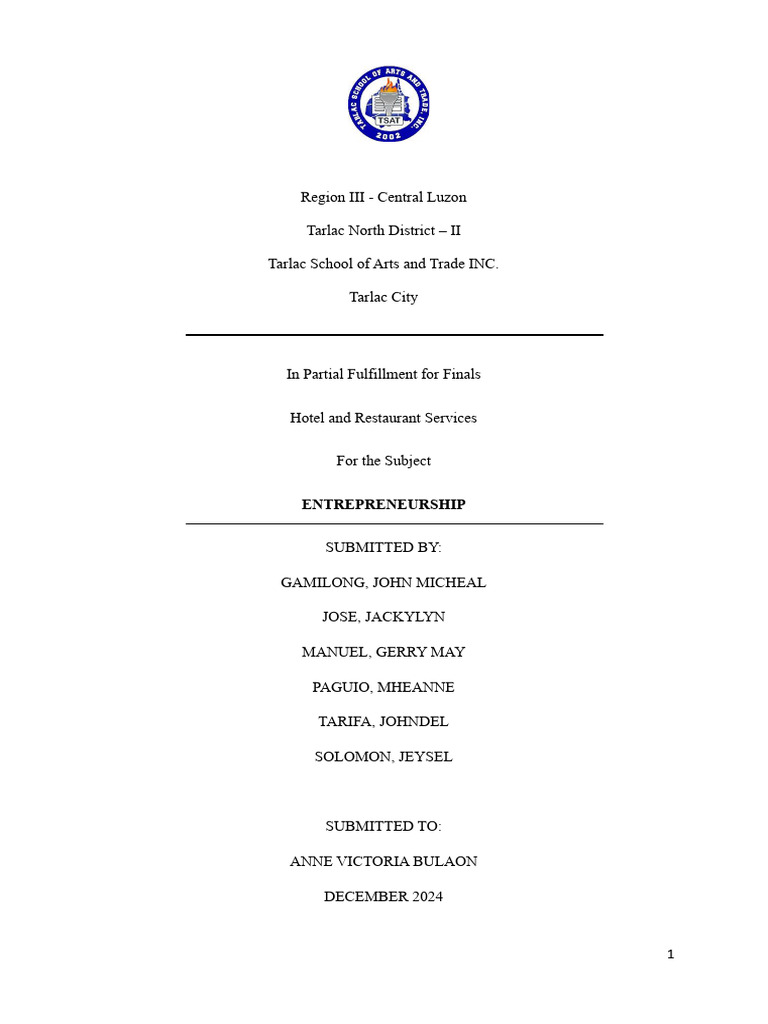ALLEY-BABA-FINAL-ENTREP-BUSINESS-PLAN | PDF | Marketing | Supply Chain
