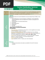 CSSD Checklist | PDF | Sterilization (Microbiology)