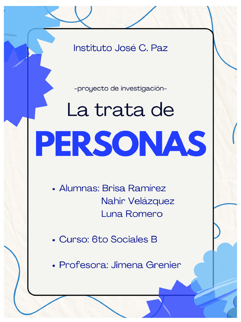 Trata de Personas en Argentina: Análisis y Causas | PDF | Trata de ...
