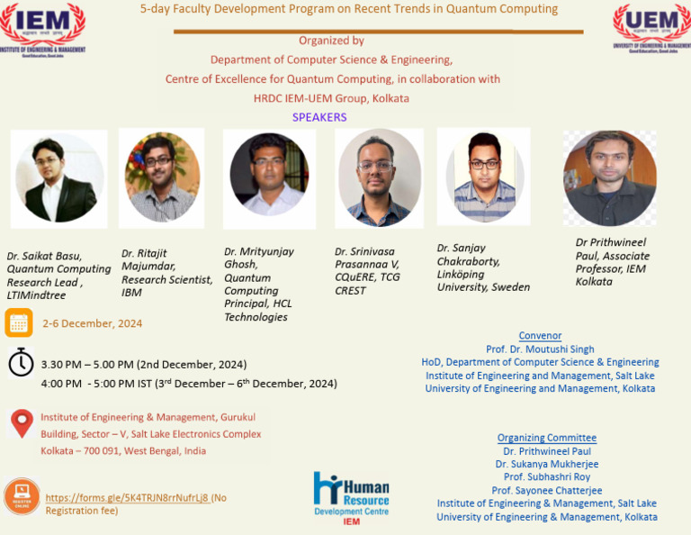 FDP on Recent Trends in Quantum Computing | PDF