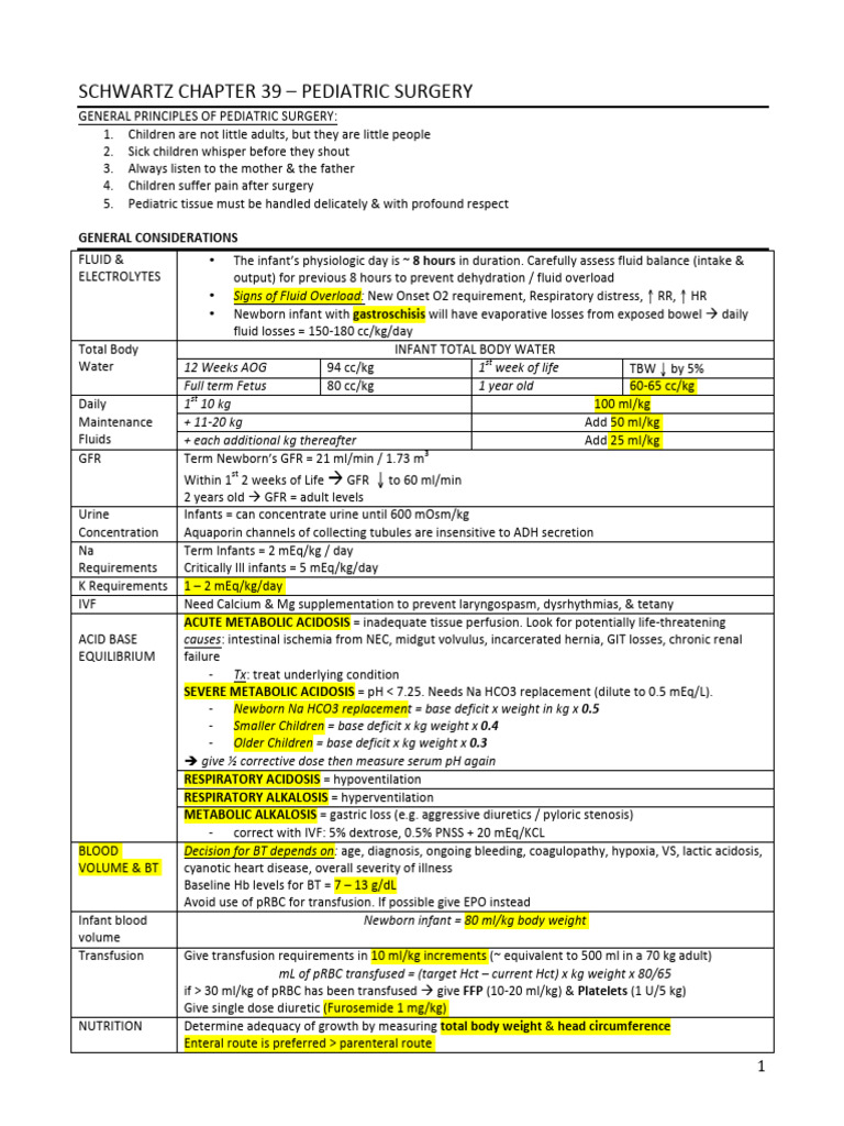 Chapter 39 - Pediatric Surgery | PDF | Respiratory Tract | Lung