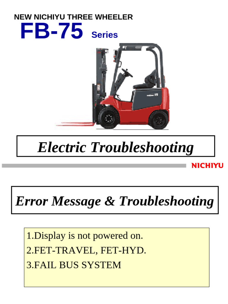 4. FB75(CAN) Error and Troubleshooting | PDF | Capacitor | Field Effect Transistor