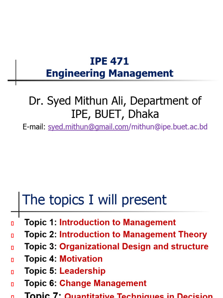1. Management Intro | PDF | Management Accounting | Business