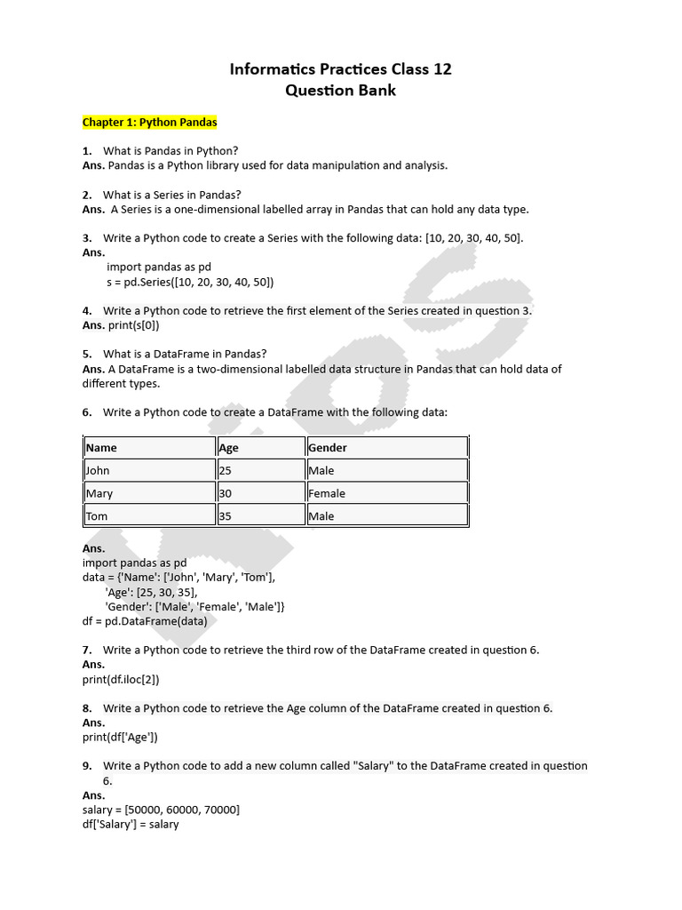 IP Book 12 Question Bank | PDF | Computer Network | Dynamic Web Page