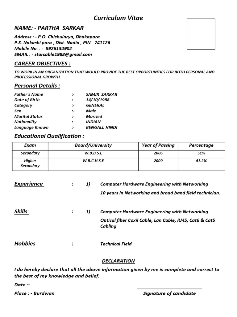 Curriculum Vitae1 | PDF