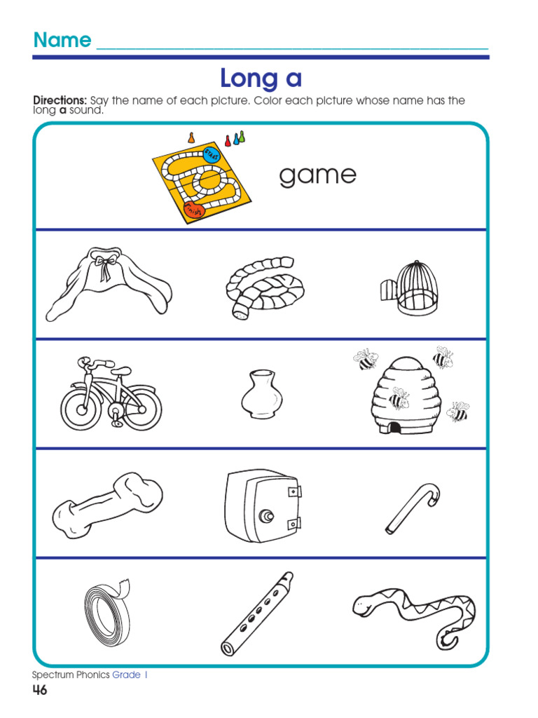 Long A Silent e | PDF