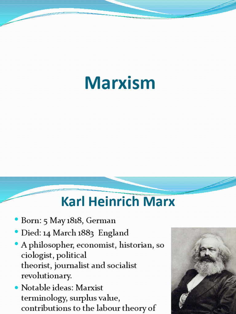 5. Marxism-ppt | PDF | Marxism | Karl Marx