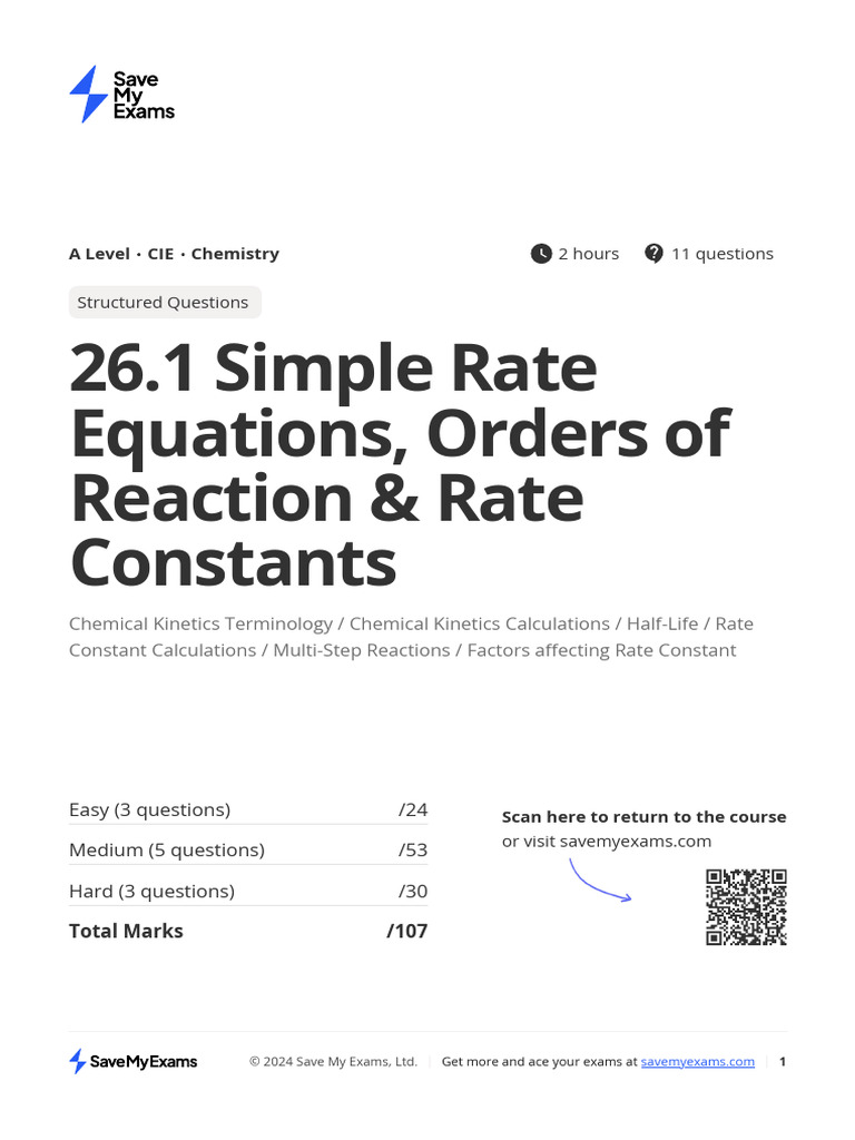 26 1 Simple Rate Equations Orders of Reaction and - 241218 - 134544 ...