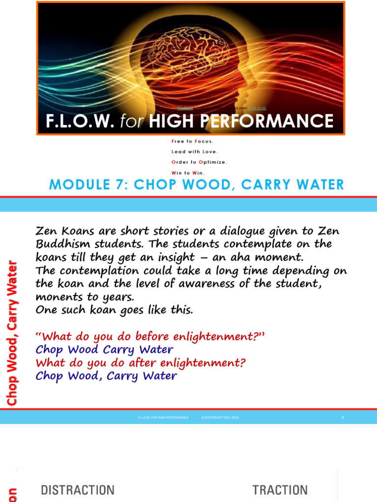 Chop Wood Carry Water - 7 | PDF | Flow (Psychology) | Motivation