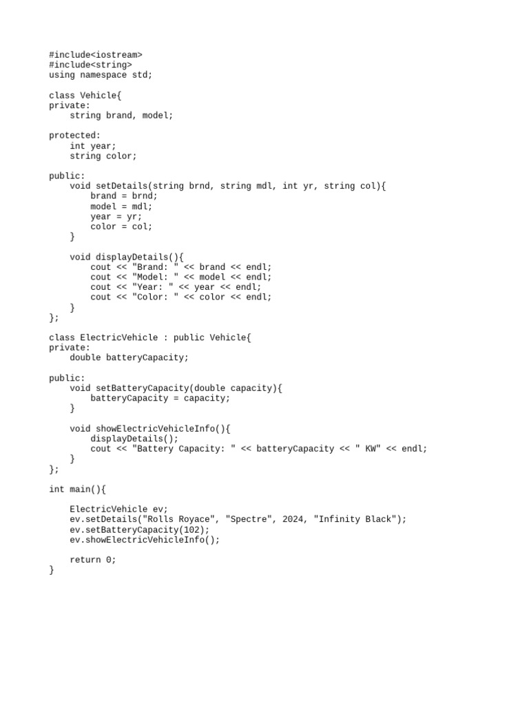 Vehicle Inherit | PDF