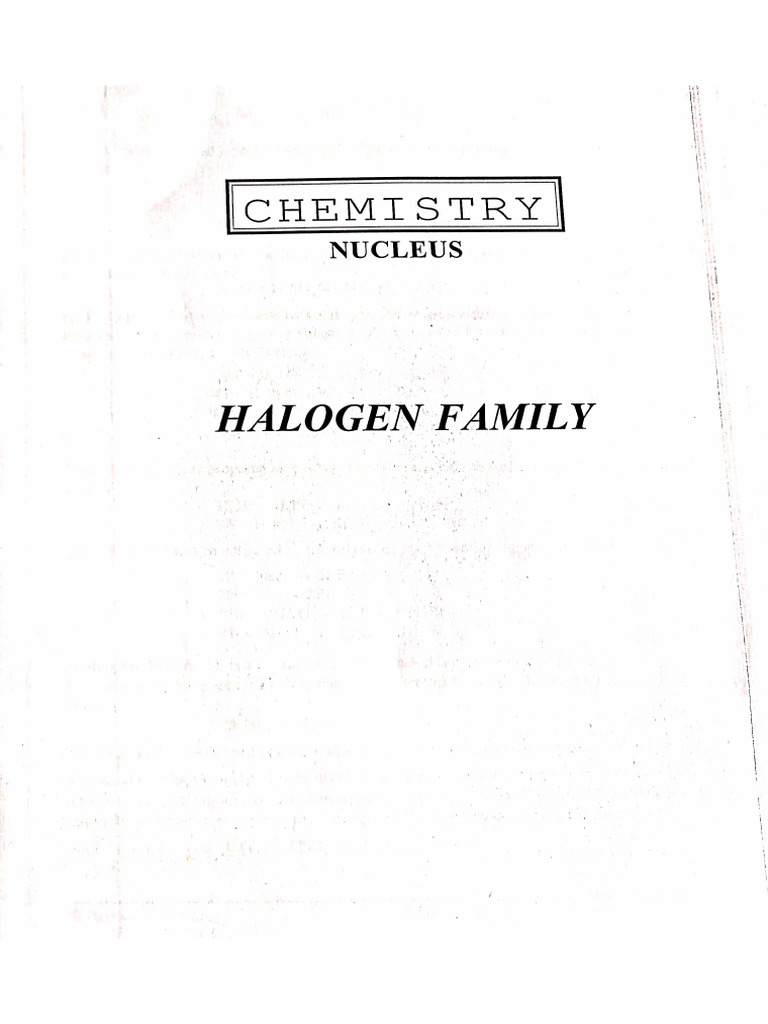 Halogen Family | PDF