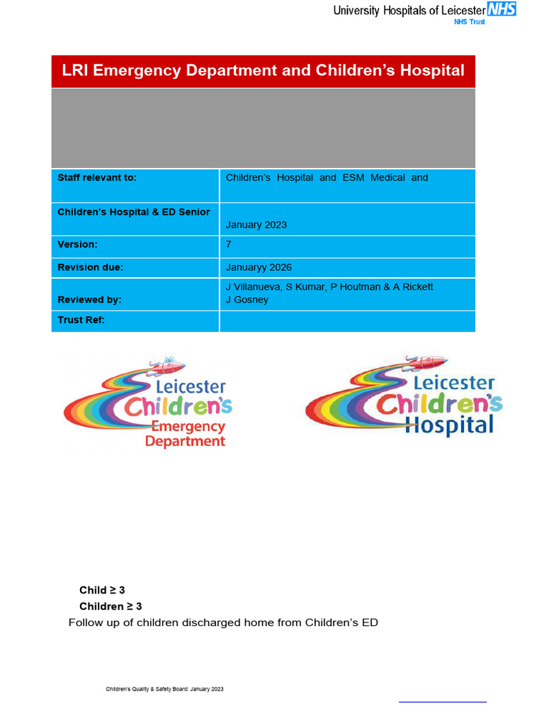 Urinary Tract Infection Guidelines for Kids | PDF | Urinary Tract ...