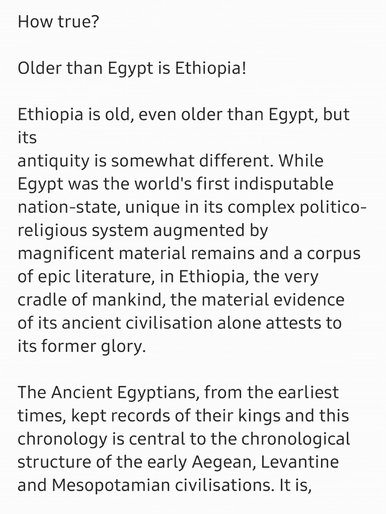 Ethiopia & Egypt | PDF