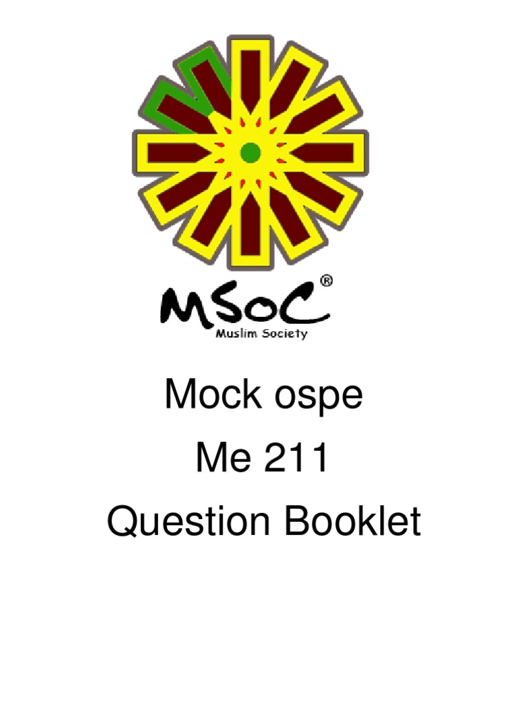 Medical OSPE Question Booklet | PDF | Inflammation | Lung