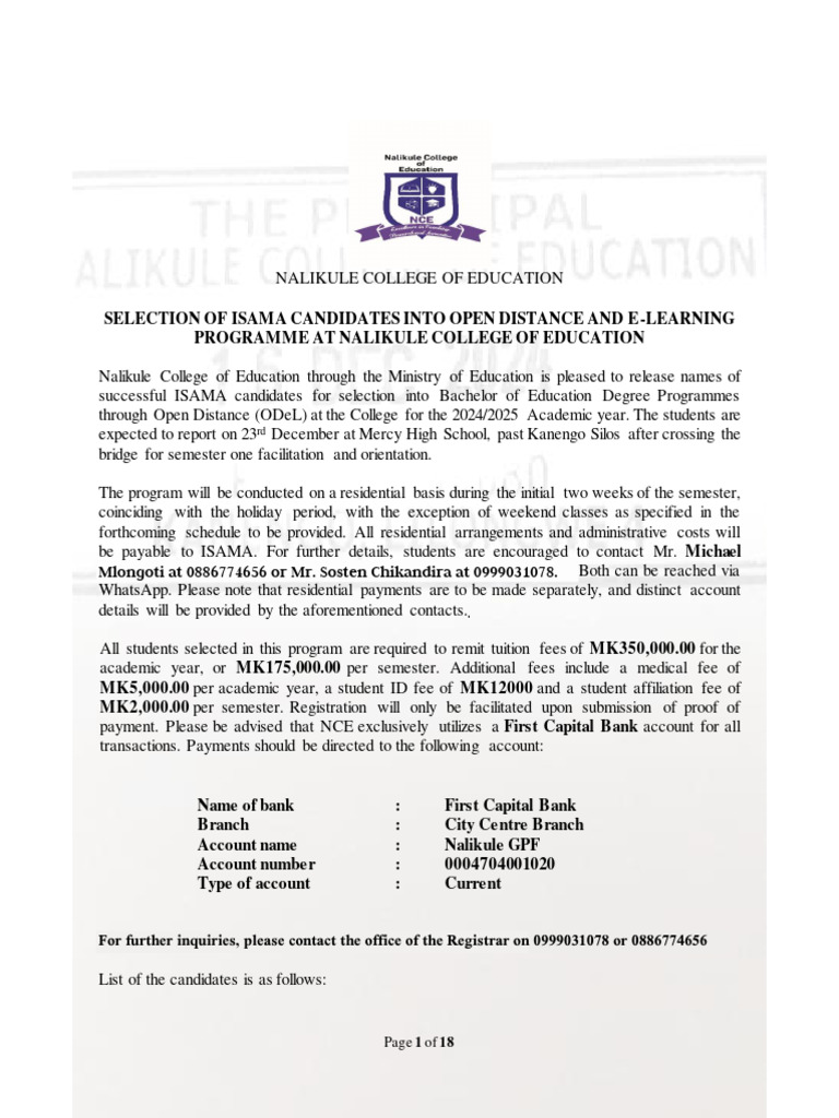 ISAMA Candidates Selection 2024 | PDF | Written Communication | Public ...