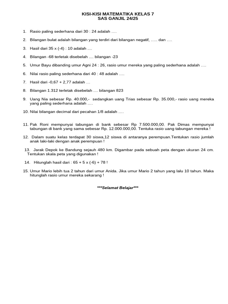 kisi 7 mtk 2425 | PDF