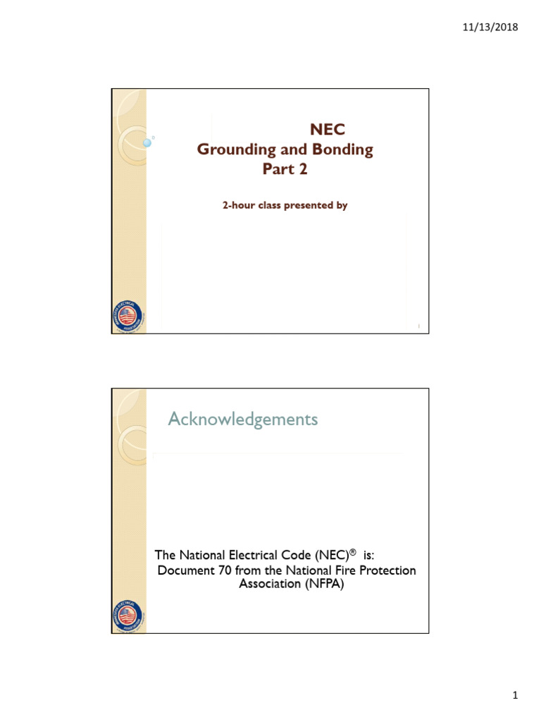 NEC - GrndBndPart2 | PDF | Alternating Current | Electricity