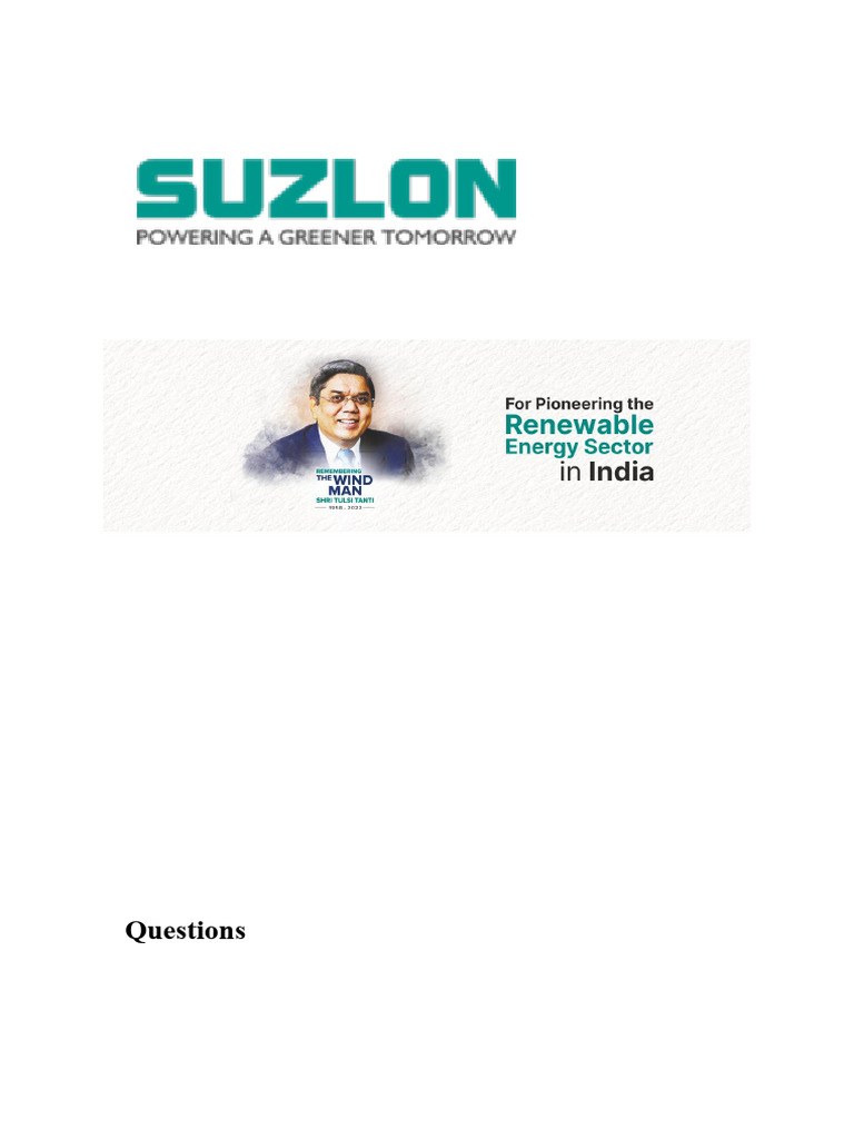 Suzlon's | PDF | Governance | Corporate Governance