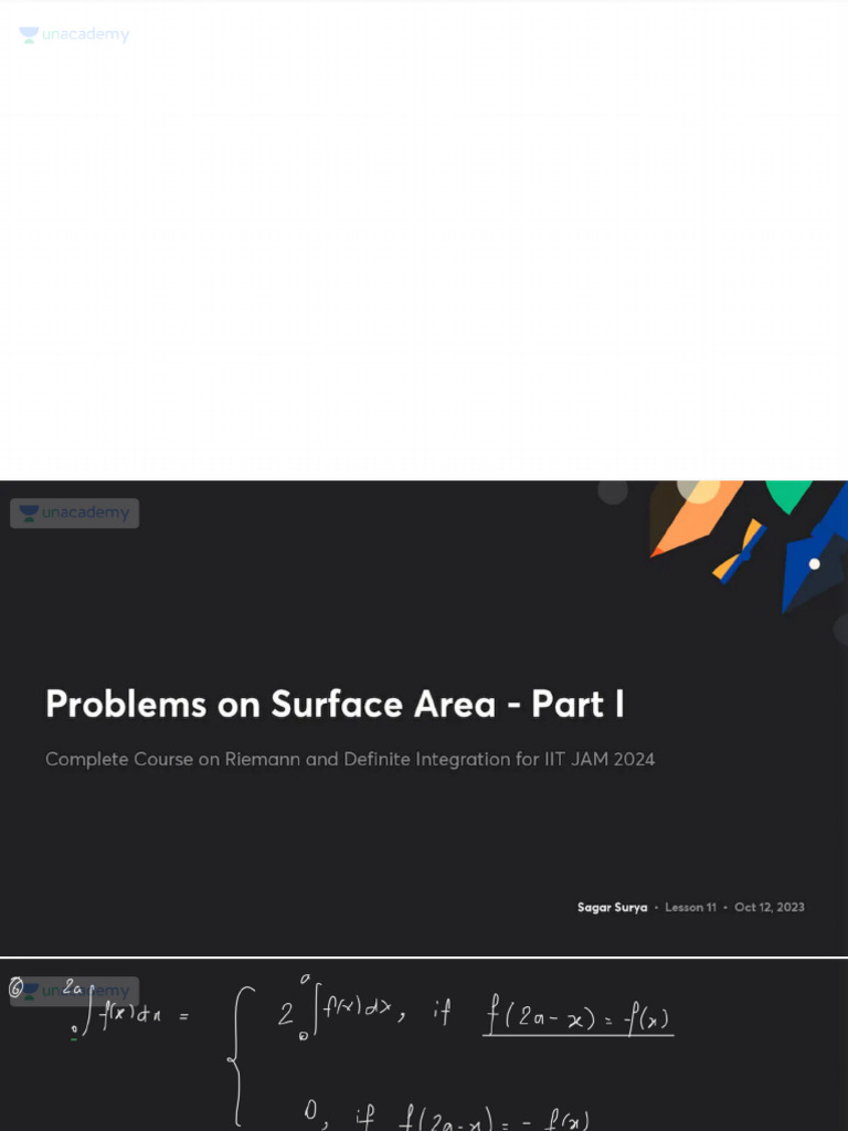 Problems On Surface Area Part I With Anno | PDF