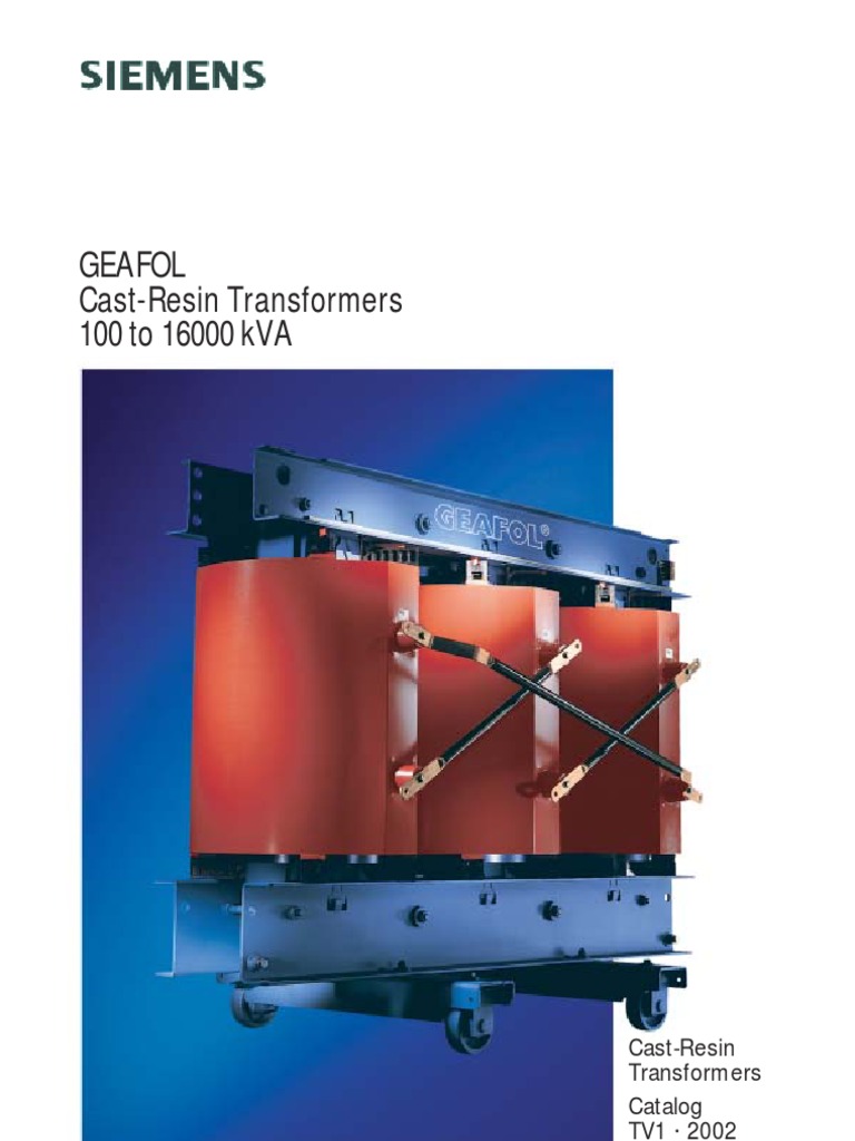GEAFOL Cast-Resin Transformers 100 To 16000kVA | PDF | Transformer | Relay