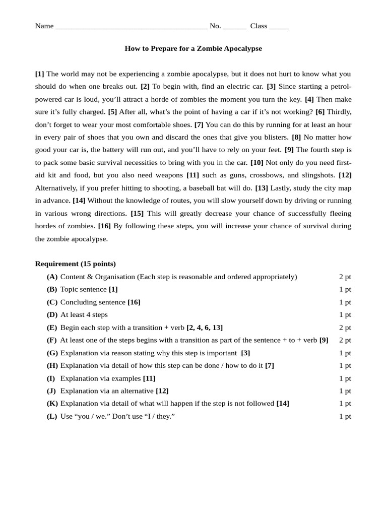 Process Paragraph Summary | PDF
