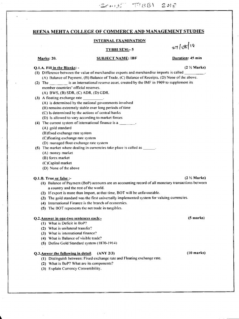 Tybbi Sem 5 Regular | PDF