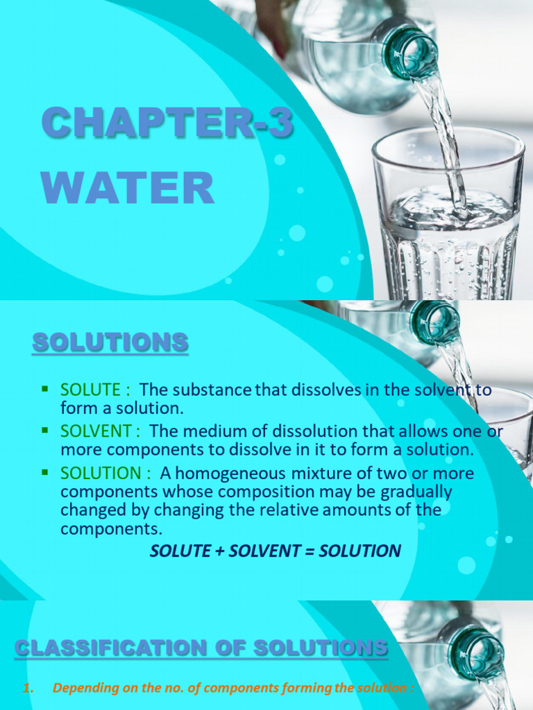 CLASS 9 WATER (PART III) | PDF | Solubility | Crystallization