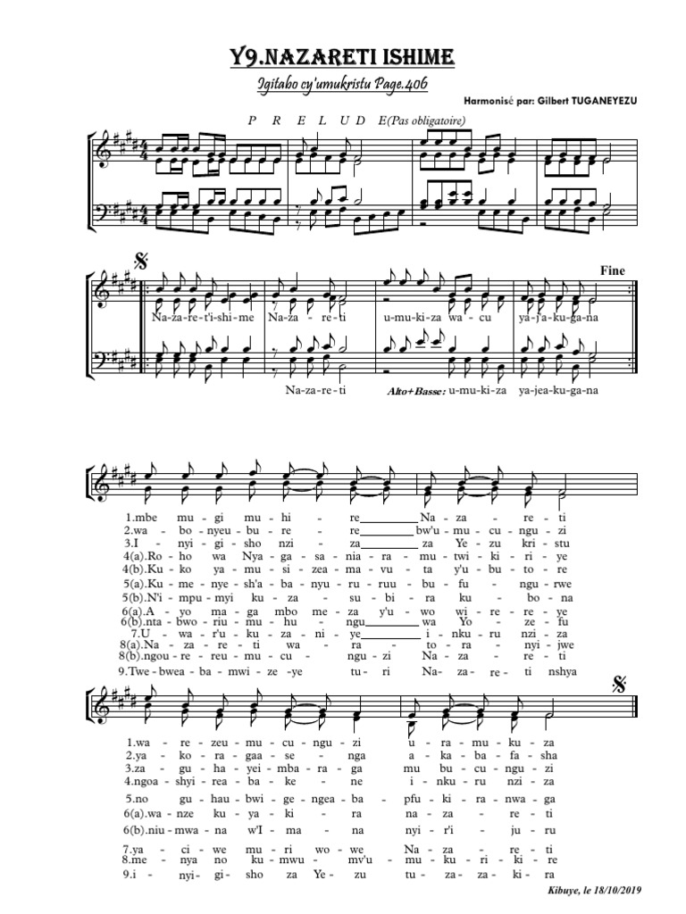 Nazareti Ishime - Harm - Gilbert Tuganeyezu | PDF