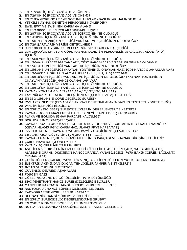 4.bolum Imalat Ve Uygulama Teknigi Sorulari | PDF