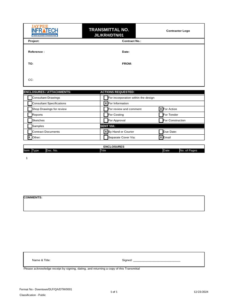 1. Transmittal (DTM) | PDF