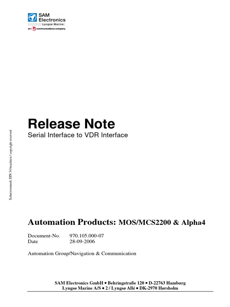 SAM MOS2200 VDR | PDF | Computer Engineering | Electronics