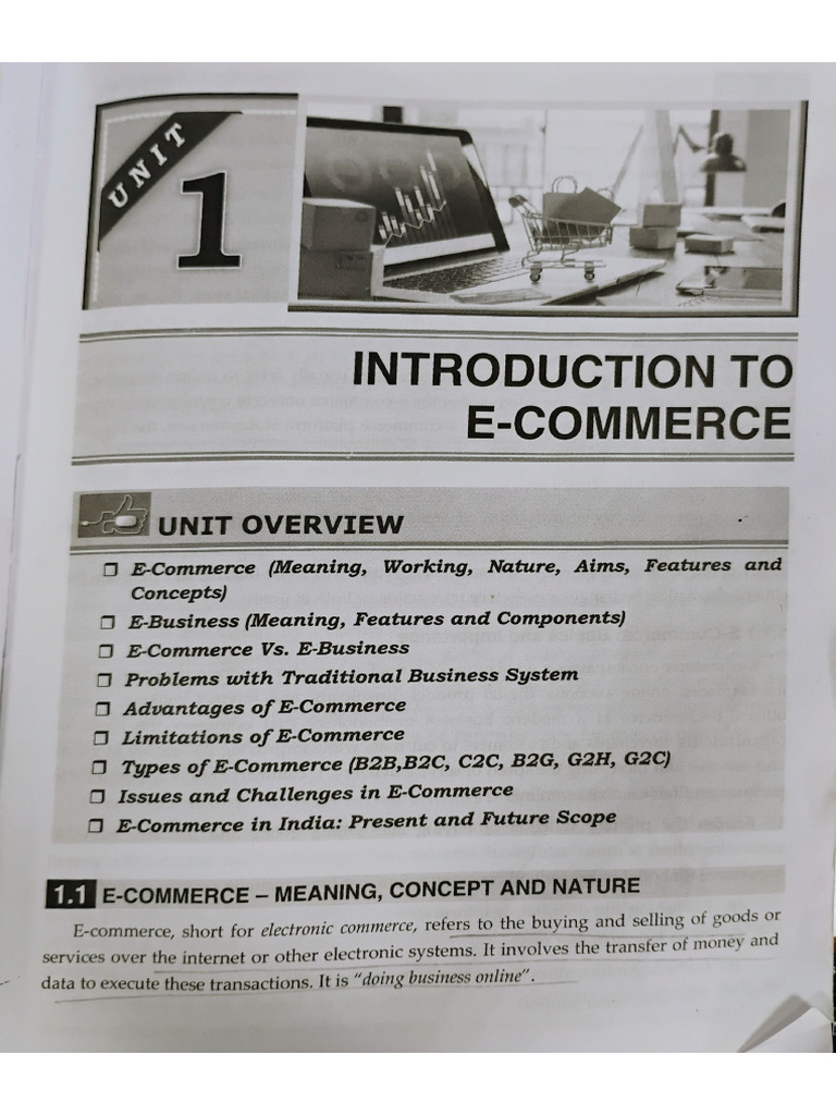 Chapter 1 E Commerce | PDF