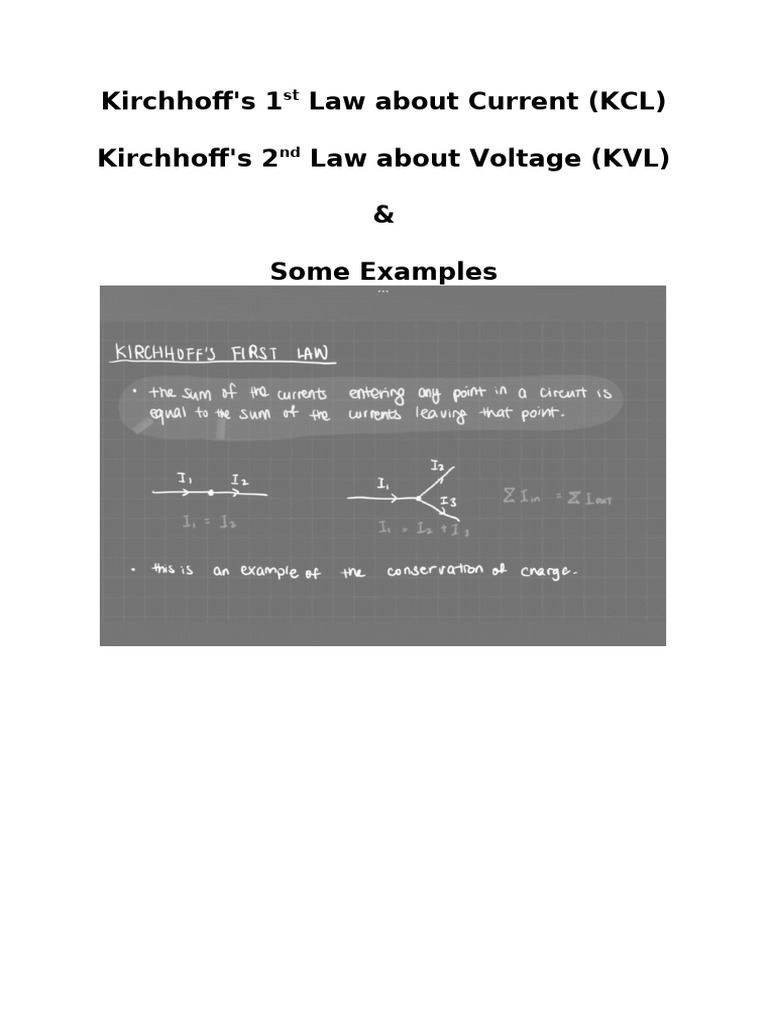 KCL KVL | PDF