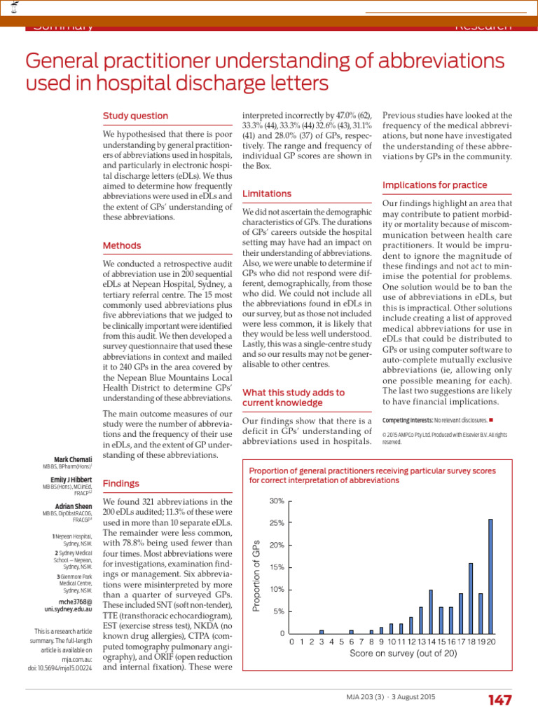 30671508 | PDF | General Practitioner | Patient