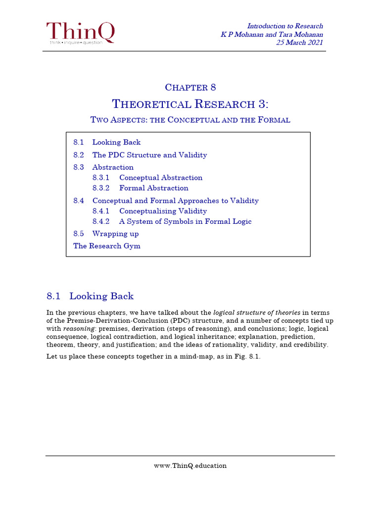 8 Theoretical Research 3 | PDF | Logic | Logical Consequence