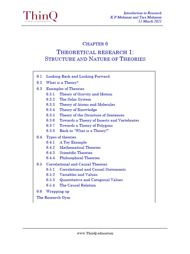 6+Theoretical+Research | PDF | Force | Theory