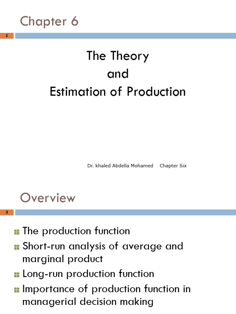 Production | PDF | Production Function | Business