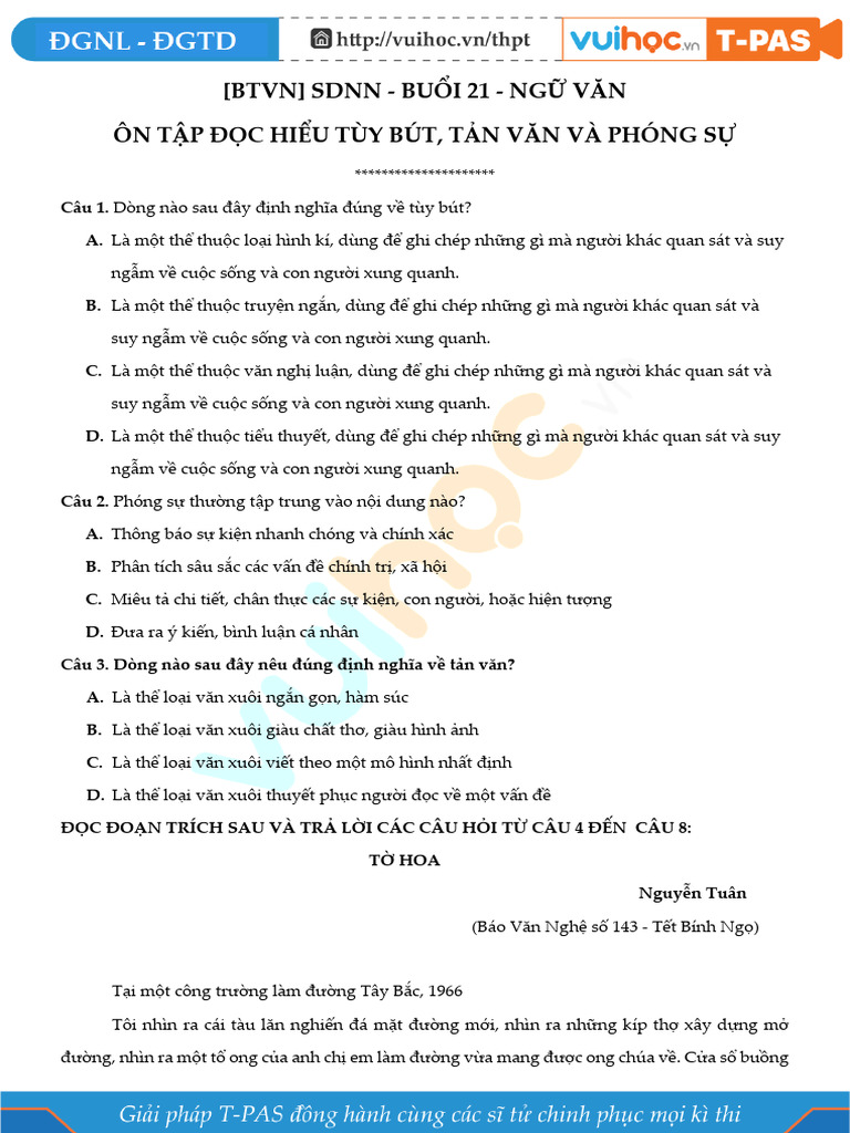 SDNN Buoi 21 Ngu Van | PDF