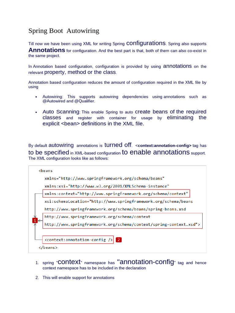 Unit 2 Spring Board Pdf Spring Framework Constructor Object Oriented Programming